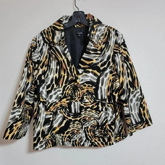 Rafaella | Jackets & Coats | Rafaella Animal Print Jacket | Poshmark